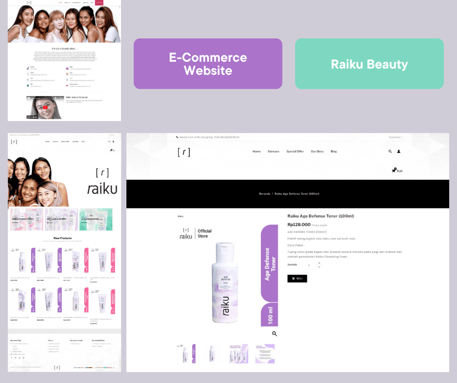 Raiku Beauty | Kevin Chandra: Software Engineer & Web Developer